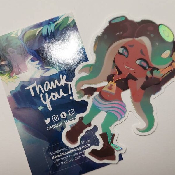 Splatoon Idols Holographic Vinyl Sticker - Etsy