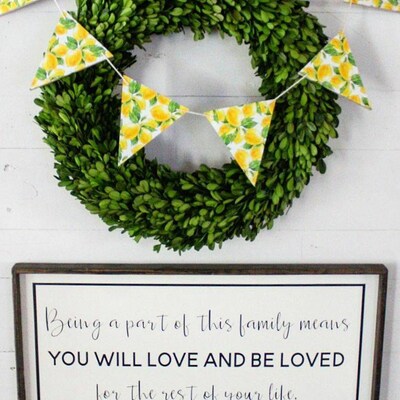 Lemon Banner Lemons Lemon Bunting Lemon Garland Garland - Etsy