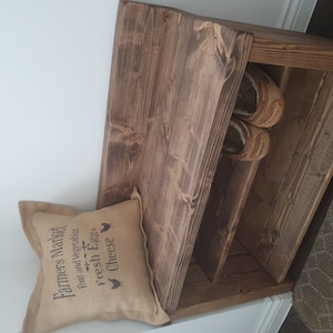 Farmhouse Shoe Rack Boot Rack Bench Solid Chunky Wood Antique Wooden ...