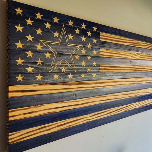Green Bay Packers Wooden American Flag - Etsy