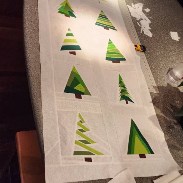 Geometric Tree FPP Pattern | FPP Pattern | Paper Piecing | FPP | Fpp ...