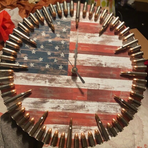 NEW! Special Edition Patriotic Flag Clock With Nickel Casings! - Etsy