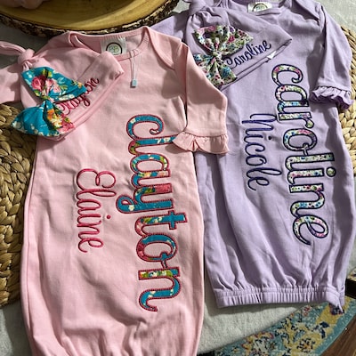 Personalized Girls Ruffle Dress. Girls Applique Dress. Name Dress ...