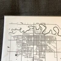 Brandon, MB Map Print Manitoba Poster - Etsy