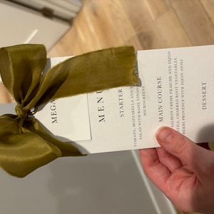 Wedding Fabric Menu Modern Wedding Menu Cards Printed on Cotton - Etsy