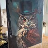 Black Raven Still Life Painting Crow Perched With Floral - Etsy