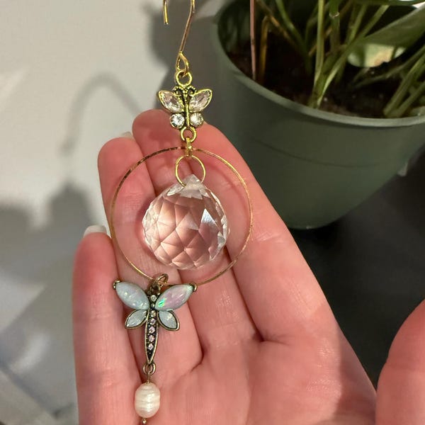 Blue Moon Car Charm. Car Accessory With Shells and Crystals. Unique ...