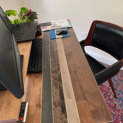 Solid Wood Desk the Westley Modern Farmhouse Style Laptop Table ...