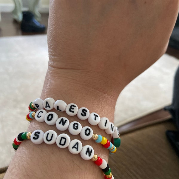 Eid Beaded Bracelets, Eid Mubarak Bead Bracelets, Eid Jewelry Gift ...