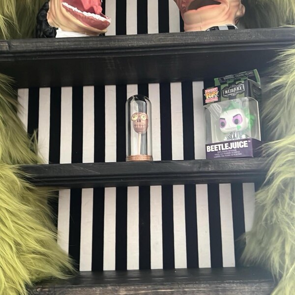 Beetlejuice Collection, Clay Figurines, Terrarium, Handmade, Shrunken ...