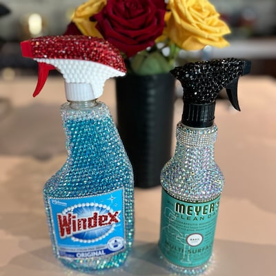 Rhinestone Bedazzled W I N D E X Glass Window Cleaner Spray New Full 23 ...
