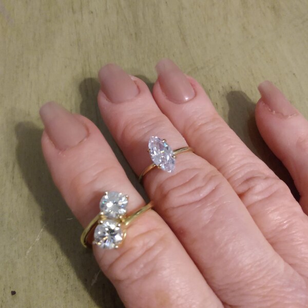 3 CT Classic Oval Cut Solitaire Diamond Ring, Gorgeous Oval Hidden Halo ...