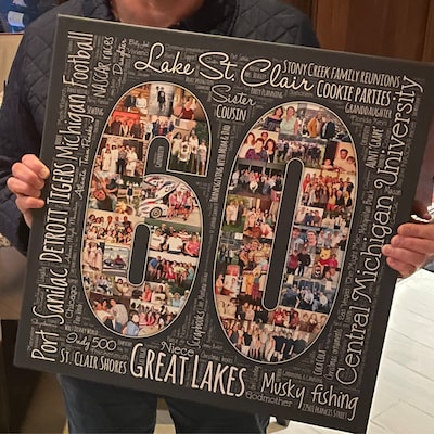 Photo Collage Canvas Print Custom Designed Very Large Extra Large ...