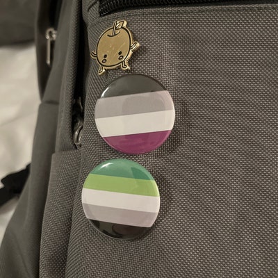 LGBTQ Pride Flag Pin Badges Pinback Buttons Magnet 1 Pin 1.5 Pin 2.25 ...