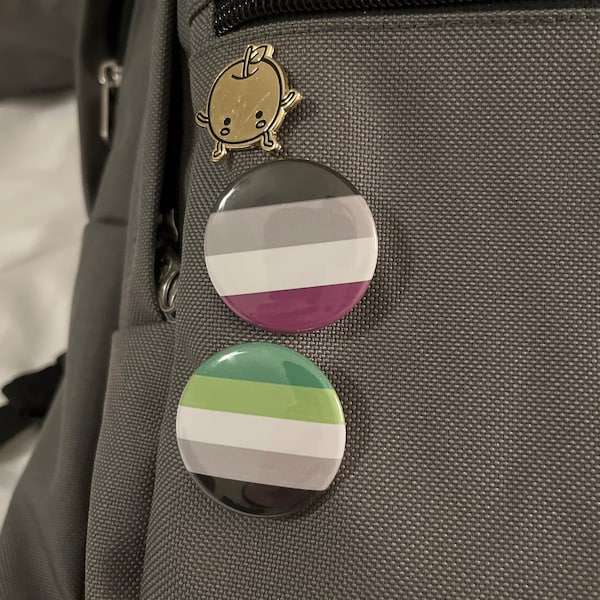 LGBTQ Pride Flag Pin Badges Pinback Buttons Magnet ~ 1" Pin 1.5" Pin 2. ...