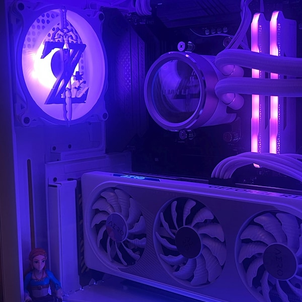 Sakura Cherry Blossom Petals Gaming Computer Fan Shroud / Grill / Cover ...