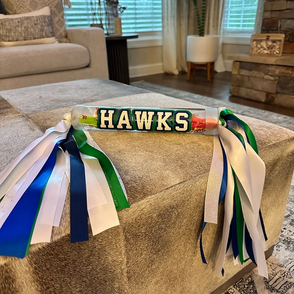 Custom Glitter/confetti-filled Spirit Stick (1); Football Games, Cheer ...