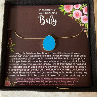 Baby Loss Gift, Infant Loss Gifts, Loss of Baby Necklace, Miscarriage ...