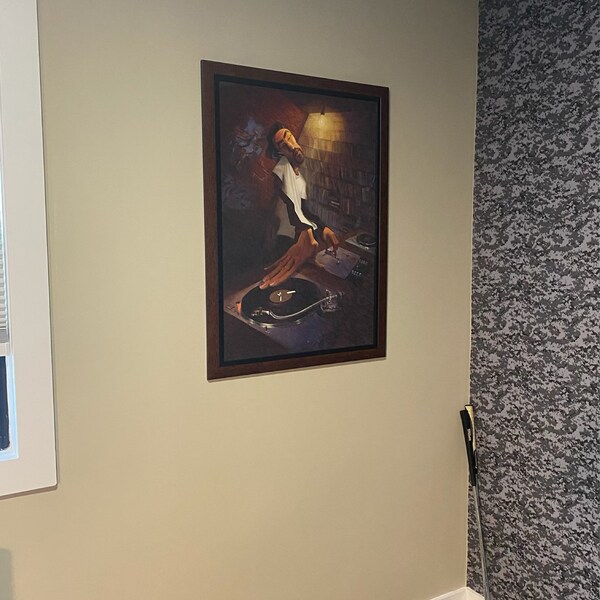 Justin Bua "dj" Plate Signed Custom FRAMED African American Art - Etsy