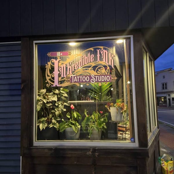 Tattoo Studio Storefront Decal, Tattoo Shop Custom Decal, Window ...