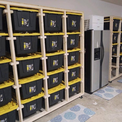 Mobile Garage Storage Rack Plans/ All Sizes Included, Trendy Garage ...