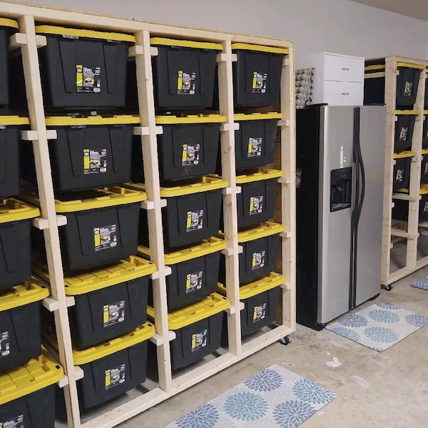 ALL Plans in One -mobile Garage Storage Rack Plans/ All Sizes Included, Trendy Garage Storage ...