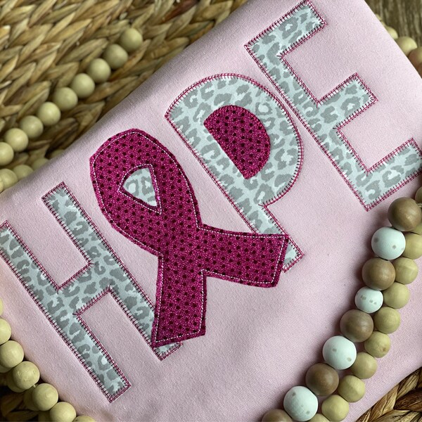 Raggy Applique Awareness Ribbon Machine Embroidery Design - 4 Sizes ...