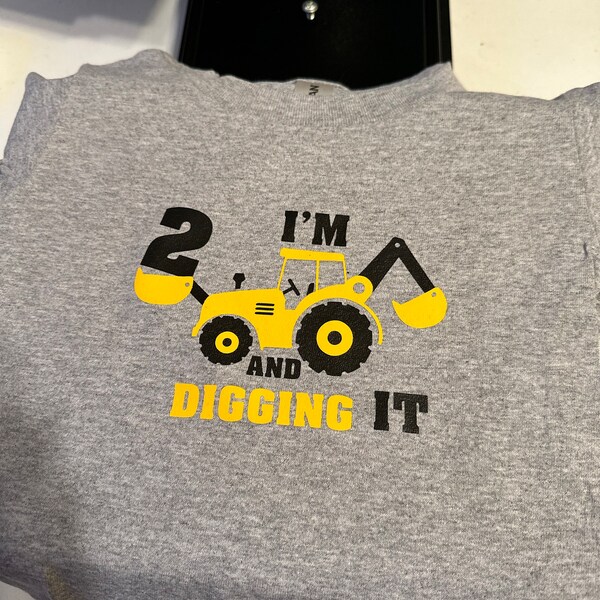 I'm 2 and Digging It Svg, Construction Svg, Second Birthday Svg ...
