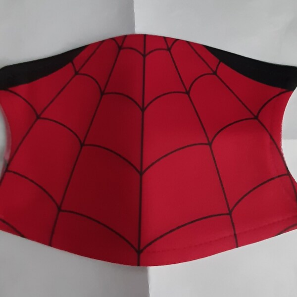 Spider Web Face Mask With TWO Filters and Pocket | Super Hero Mask ...