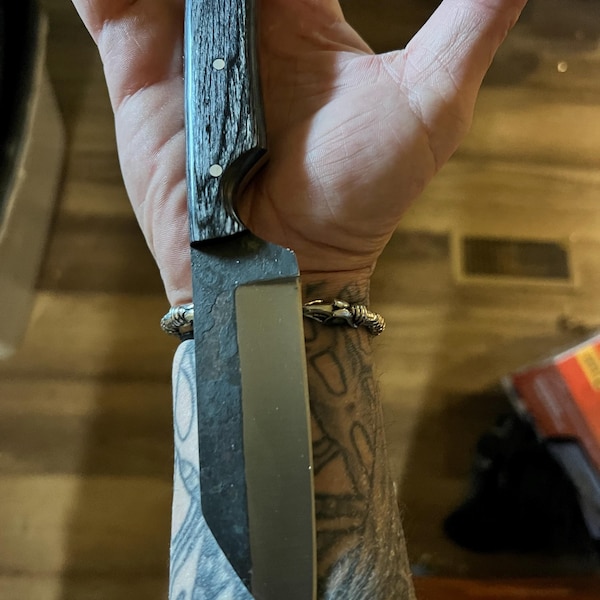 Hand Forged Every Day Carry Seax Knife, Seax Hunting Knife, EDC Camping ...