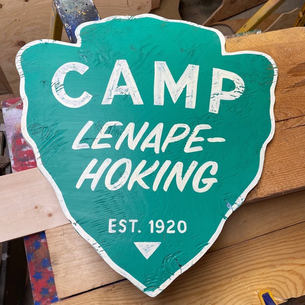 Custom Camping Sign, Summer Camp, Customizable Name Sign, Wooden Last ...