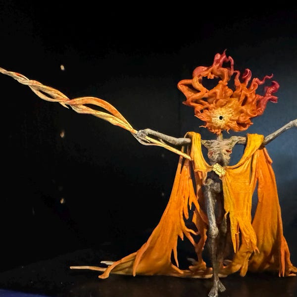 Midas, Golden Frenzy Miniature Inspired by Midra Lord of Frenzied Flame ...