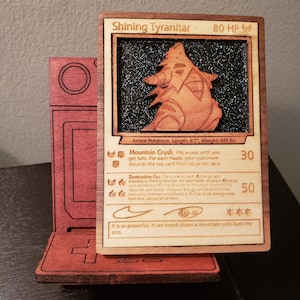 Custom Wooden Pokemon Cards | Etsy