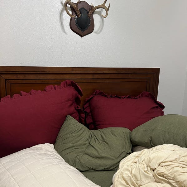RUFFLED PILLOW CASES | Custom-sized Shams All-sided Ruffled Linen ...