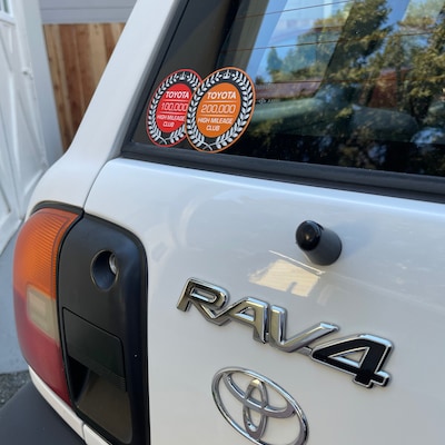 Toyota High Mileage Club Sticker Decal 100k 200k 300k 400k 500k 600 ...