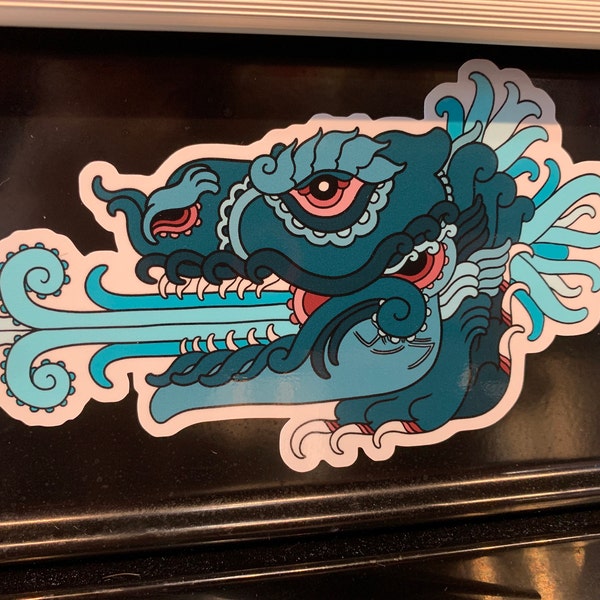 Godzilla Head Vinyl Sticker Sheet, by Monarobot - Etsy