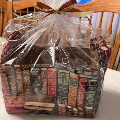 Book Library Fabric Basket With Handles/bin Container, K-cup Holder ...