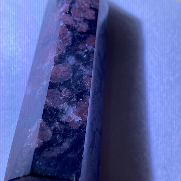 Garnet Astrophyllite Crystal Tower, Natural Firework Stone Obelisk ...