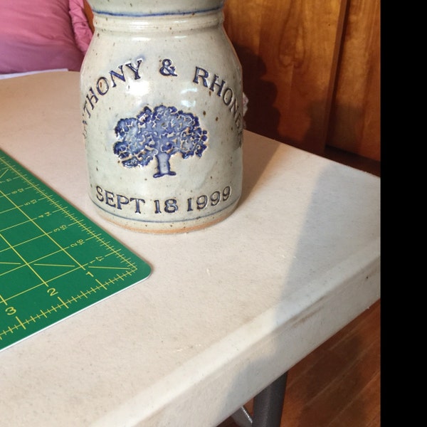 Personalized Stoneware Marriage Crock - Etsy