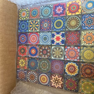 Ceramic Mosaic Tiles Funky Trees Tree Art Designs Mosaic - Etsy