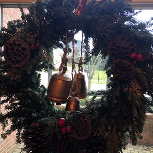 Hat Bell Rustic Gold Rough Hewn Bell With Wooden Clapper | Etsy