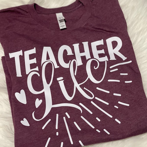Teacher Life Svg, Png, Jpg, Dxf, Teacher Life Cut File, Back to School ...