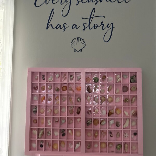 Beach Quote Vinyl Decal | Wall Words Vinyl | Every Seashell Has A Story ...
