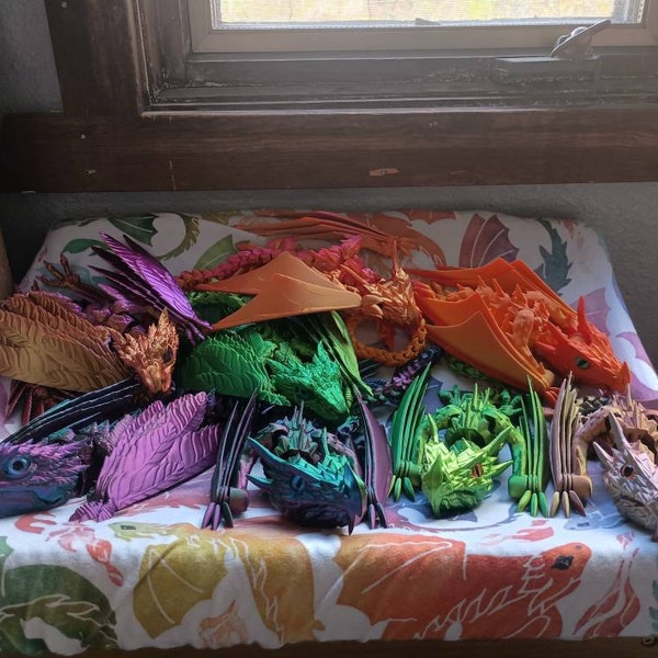 Colorful Articulated Avatar Banshees Ikran Figure With Glass Eye and ...