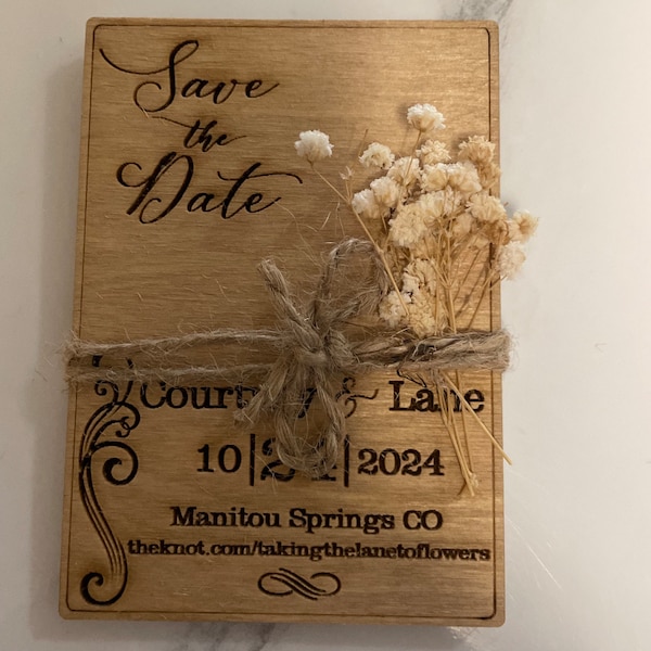 Wooden Save the Dates Magnets Lavender party Favors for Guests-100% ...