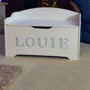 Personalised Children's Wall Letters Toy Box Name - Etsy UK