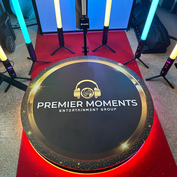 360 Photo Booth Vinyl Logo - Personalized Decal Wrap for Your 360 ...