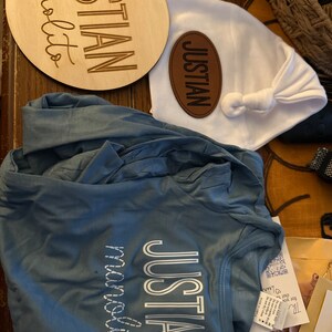 Blue Rainbow Baby Boy Name Sign Wood Sign 3D Name Announcement - Etsy