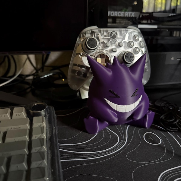 3D Printed Gengar Pokemon Controller Stand, Gaming Decor - Etsy