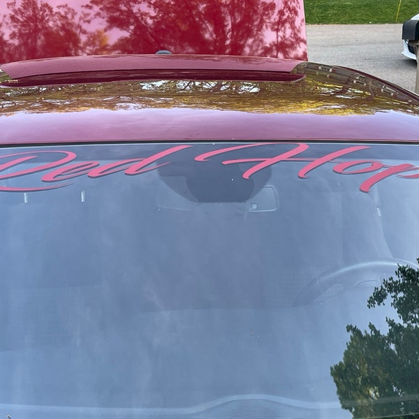Custom Car Windshield Vinyl Decal Banner Sticker - Etsy
